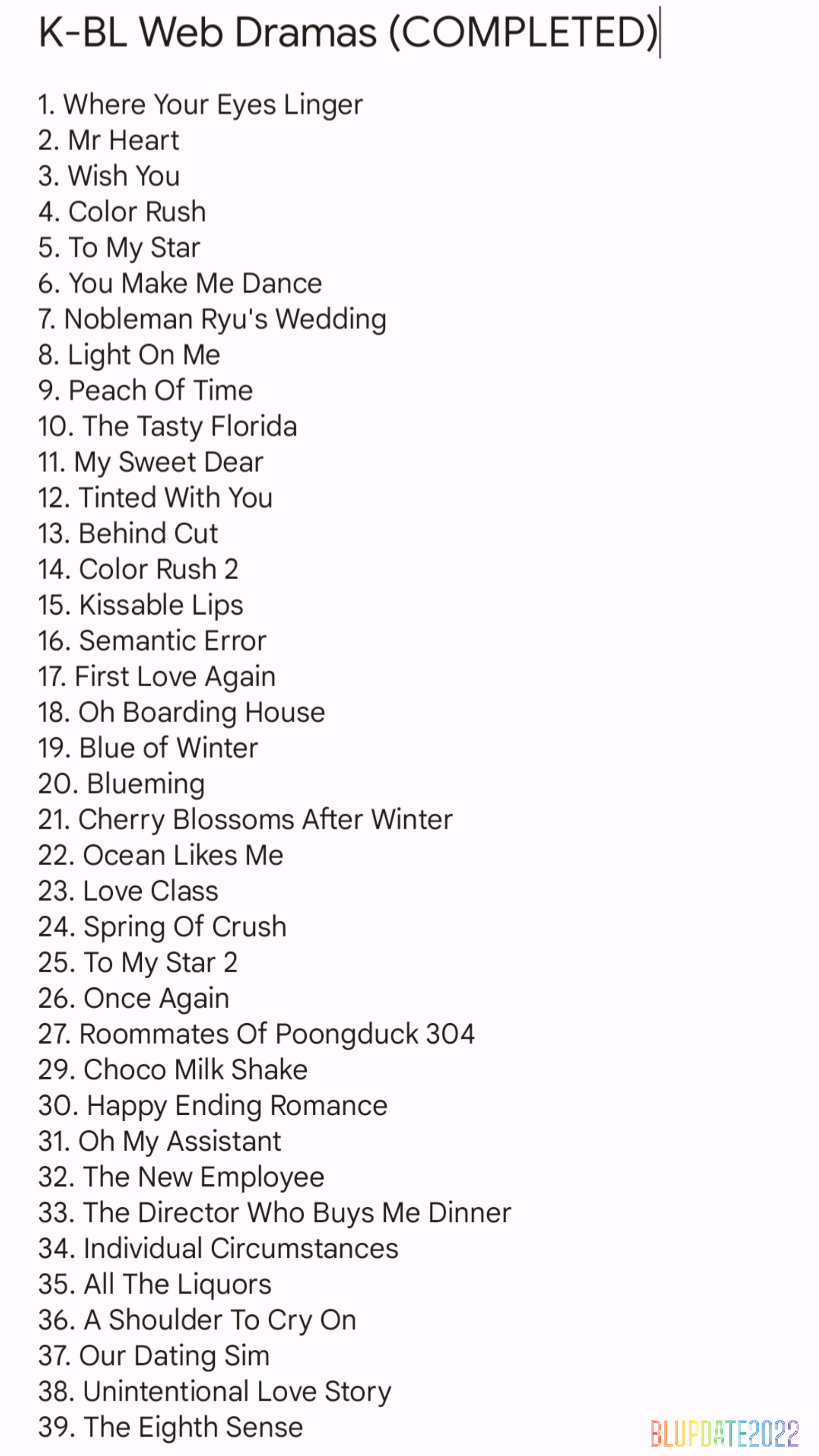 BL Update on Twitter: "Keep on track with K-BL Web Dramas 🔸ONGOING: - Happy Merry Ending 👉 https ...