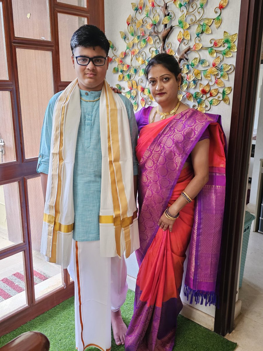 Dr Deepak Krishnamurthy on Twitter: "The #upanayana boy is ready for the Punyaha and other ...