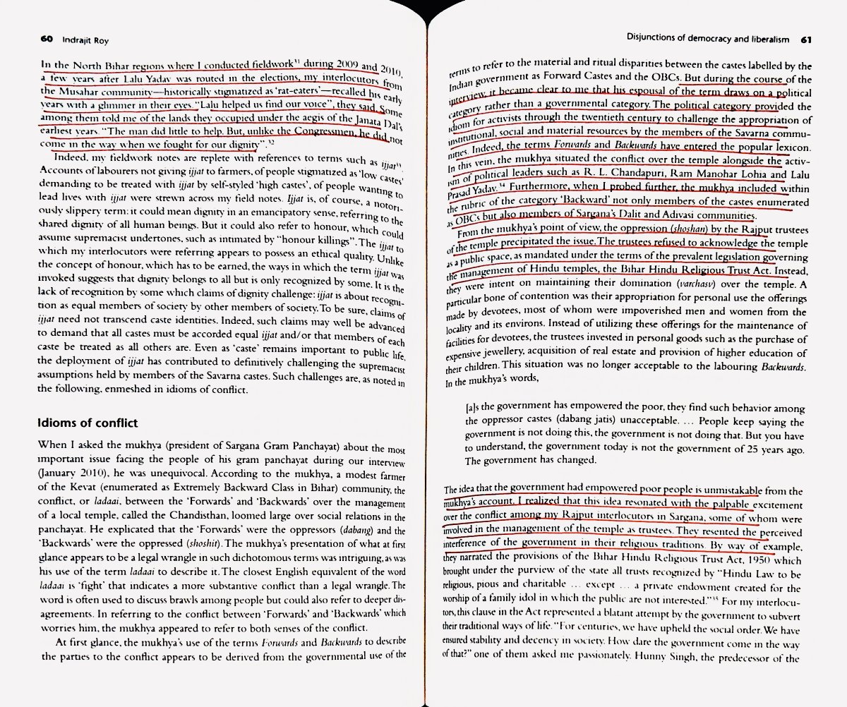 Conrad Barwa on Twitter: "Democracy against Liberalism: Laloo Yadav and the rise of Caste ...