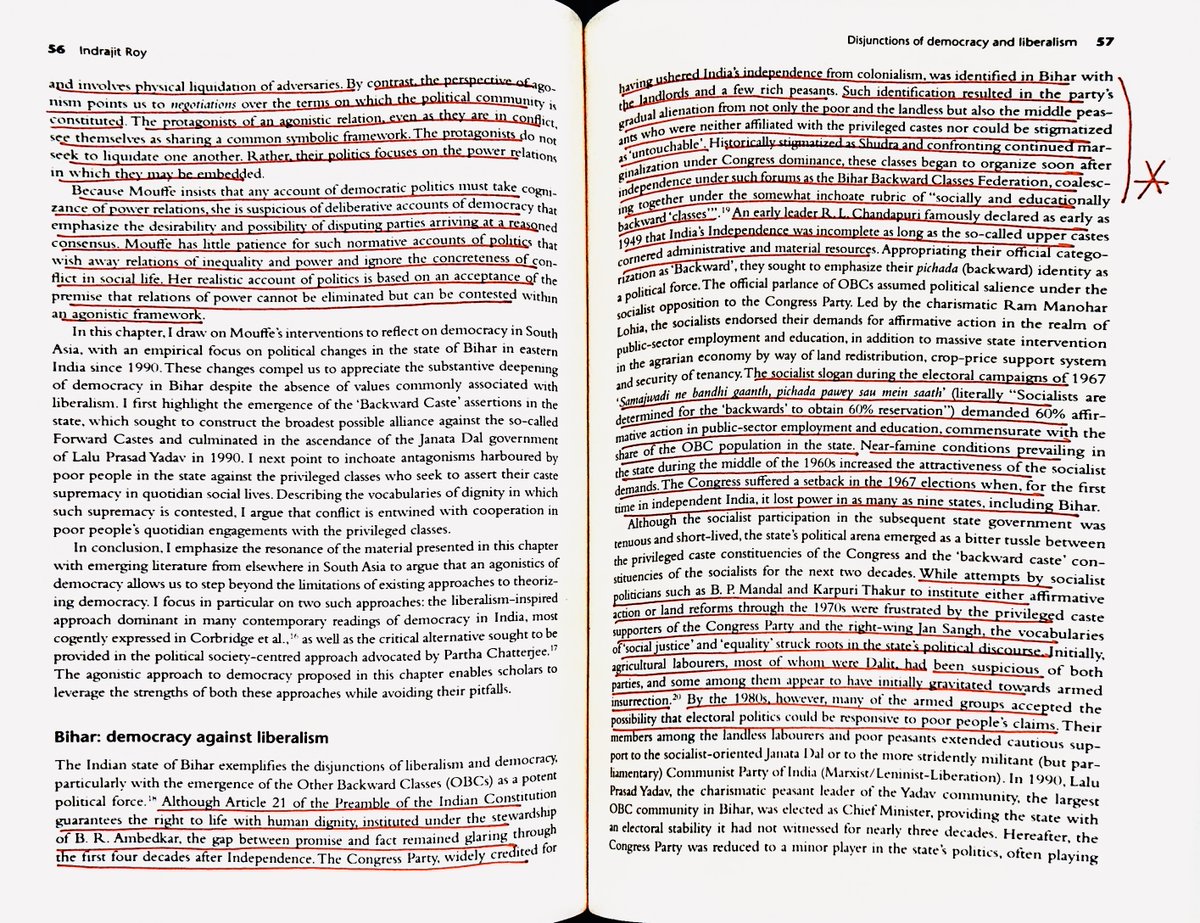 Conrad Barwa on Twitter: "Democracy against Liberalism: Laloo Yadav and the rise of Caste ...