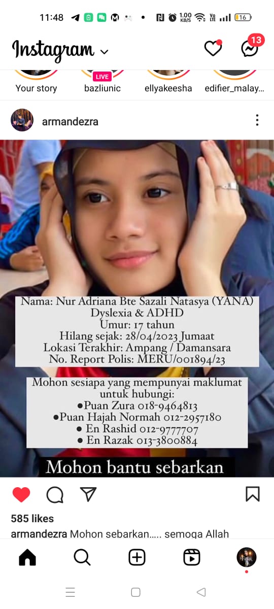Melakaboy on Twitter: "Missing girl.. Twitter pls help
