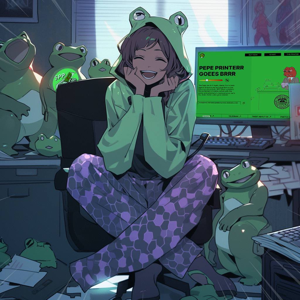 NekoZ on Twitter: "$PP waifu feeding me $PEPE love"