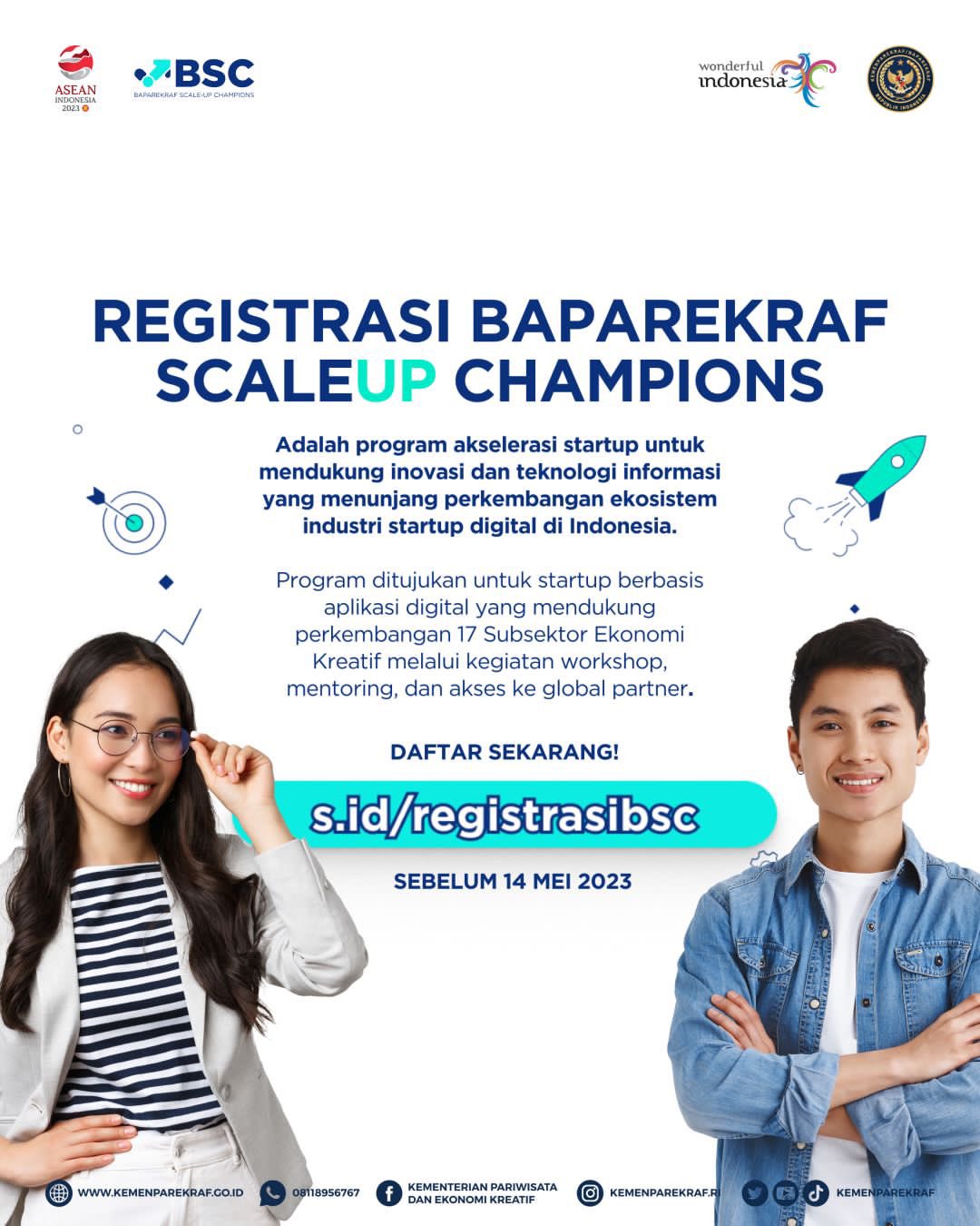 Pariwisata & Ekonomi Kreatif on Twitter: "🚀 Baparekraf ScaleUp Champions (BSC) adalah program ...