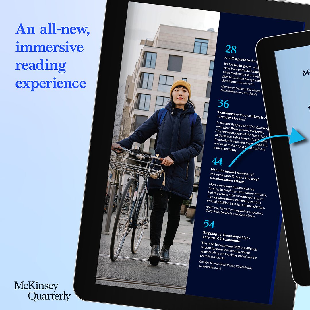 McKinsey & Company on Twitter: "The newest issue of the McKinsey Quarterly is all about ...