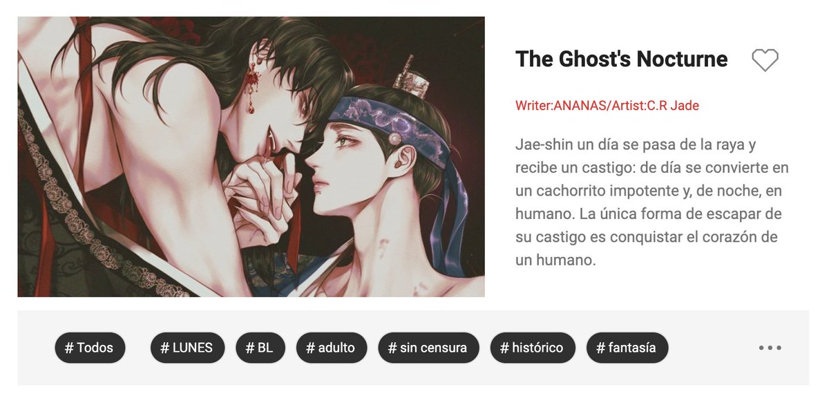 LEZHIN ES on Twitter: "RT @ananas4write: The Ghost's Nocturne lanzado en Lezhin ES. Gracias por ...