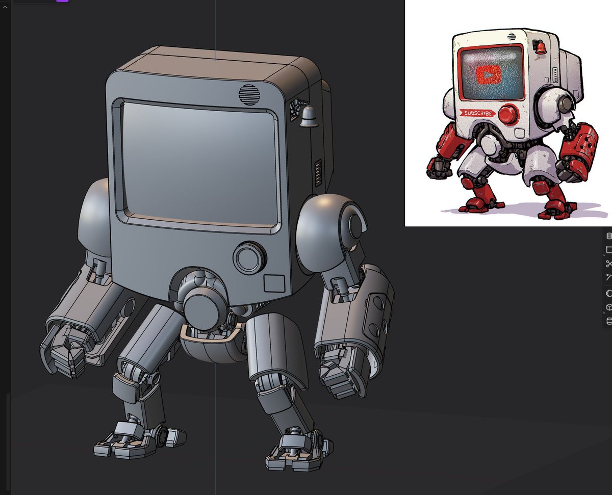 3D人-3dnchu- CG情報ブログ on Twitter: "RT @snj_esk: Plasticityの初作品完成！ 超合金っぽく仕上げました。 Plasticity ...