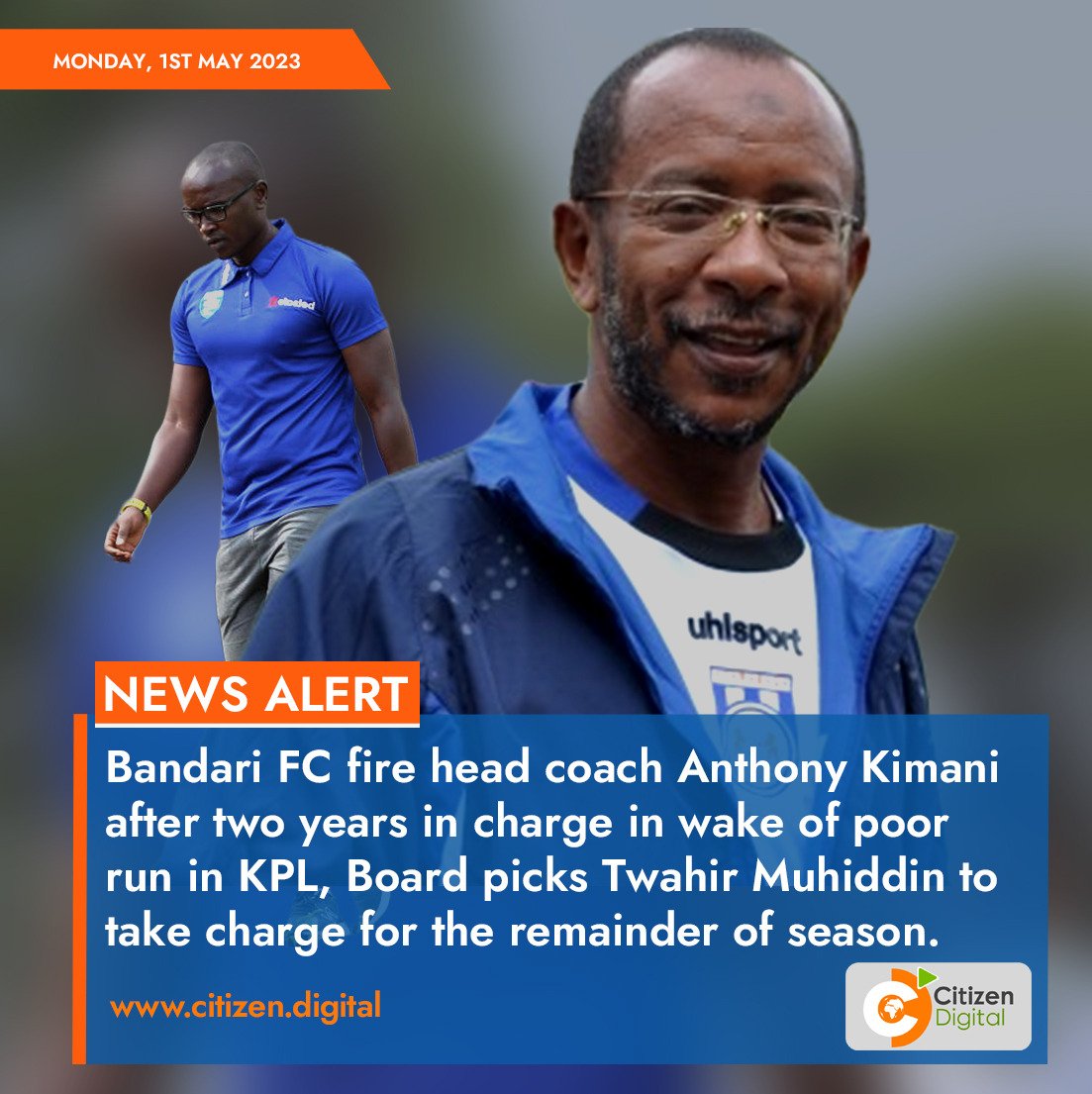 Hot 96 FM Kenya on Twitter: "Bandari FC fire head coach Anthony Kimani after two years in charge ...