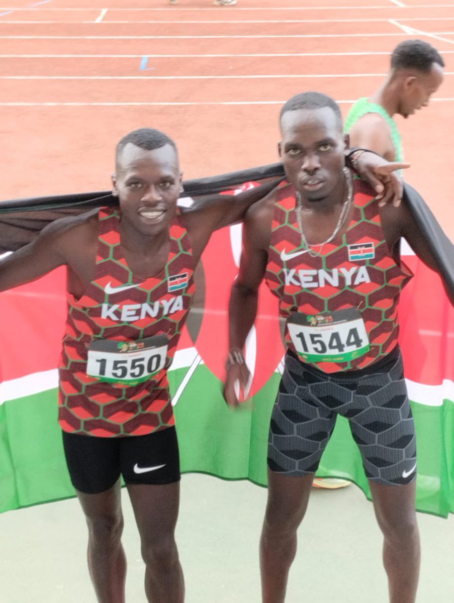 Athletics Kenya on Twitter: "Raynold Cheriuyot (1544) wins gold in men’s U-20 1500m final while ...