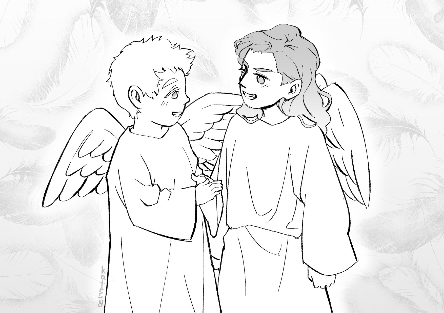 The Beginning: unsupervised baby angels - Katcsy - Good Omens (TV ...