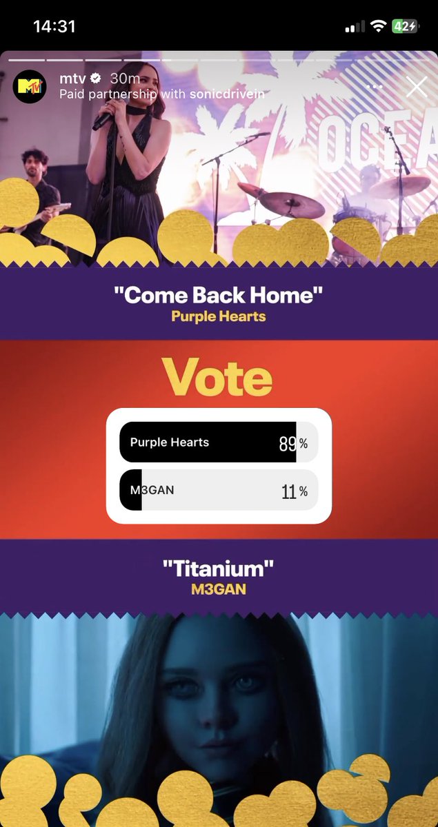 Sofia Carson Info | Fan Account on Twitter: "Only possible winner! @SofiaCarson 💜 #MTVAwards"