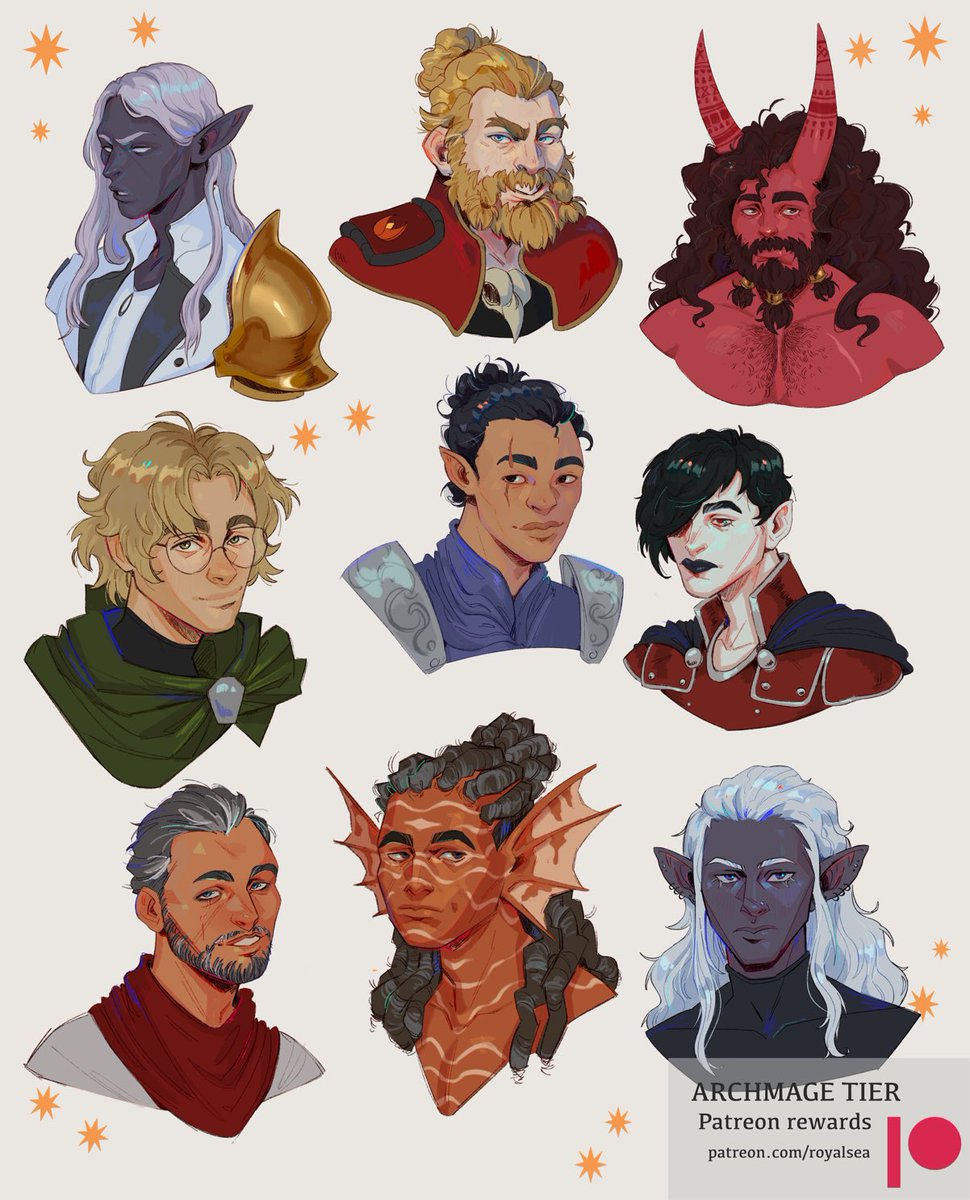 Mars 🗡️🃏 on Twitter: "April Patreon comms!!"