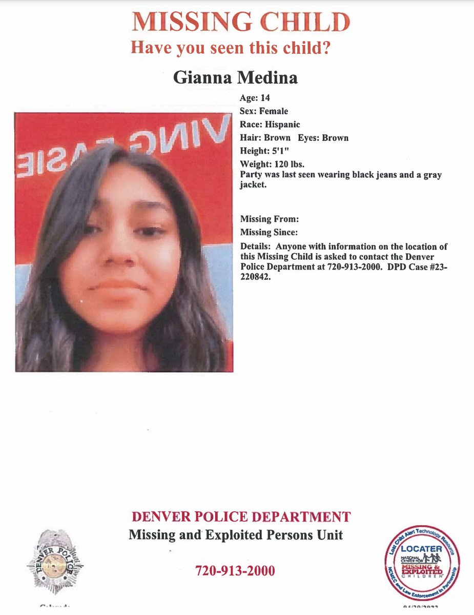 Denver Police Dept On Twitter Missingperson Read And Rt Denver