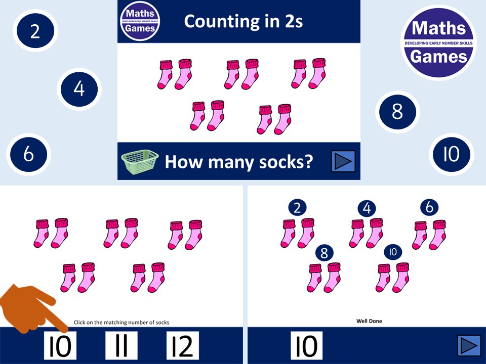 EYFS Maths Games on Twitter: "Multiplication Game - Counting in 2s. How ...