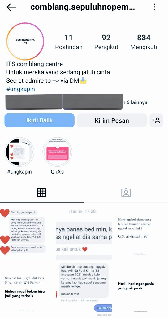 ITS Fess | OFF BENTAR LAGI on Twitter: "Ini akun apaan banget dah? sender nya anonim tapi ...