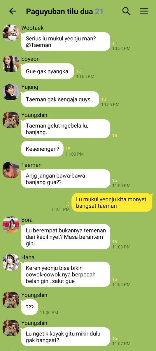 Das base : ON on Twitter: "Taeman soocheol yeonju youngshin as childood friends das! Malam ...