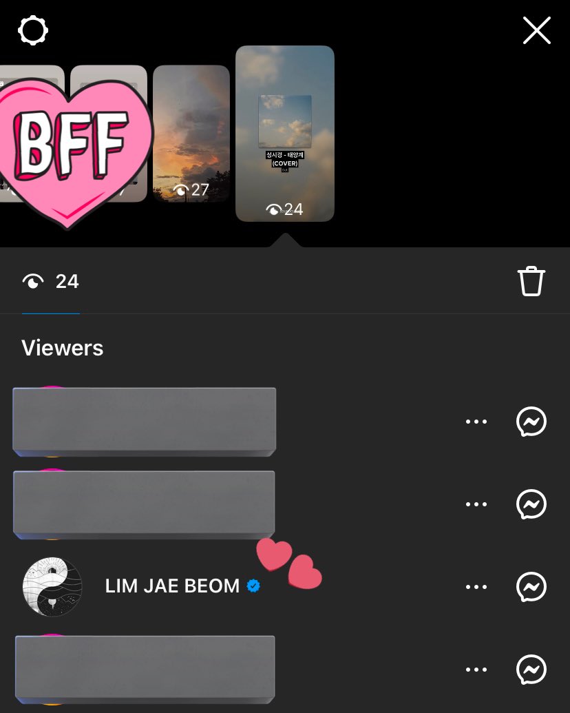 Maison Def.🤘^^¨🌴 on Twitter: "RT @geutppam_beom: HOMG!!! 🥹😭 Out of the 24 viewers of my IG story ...