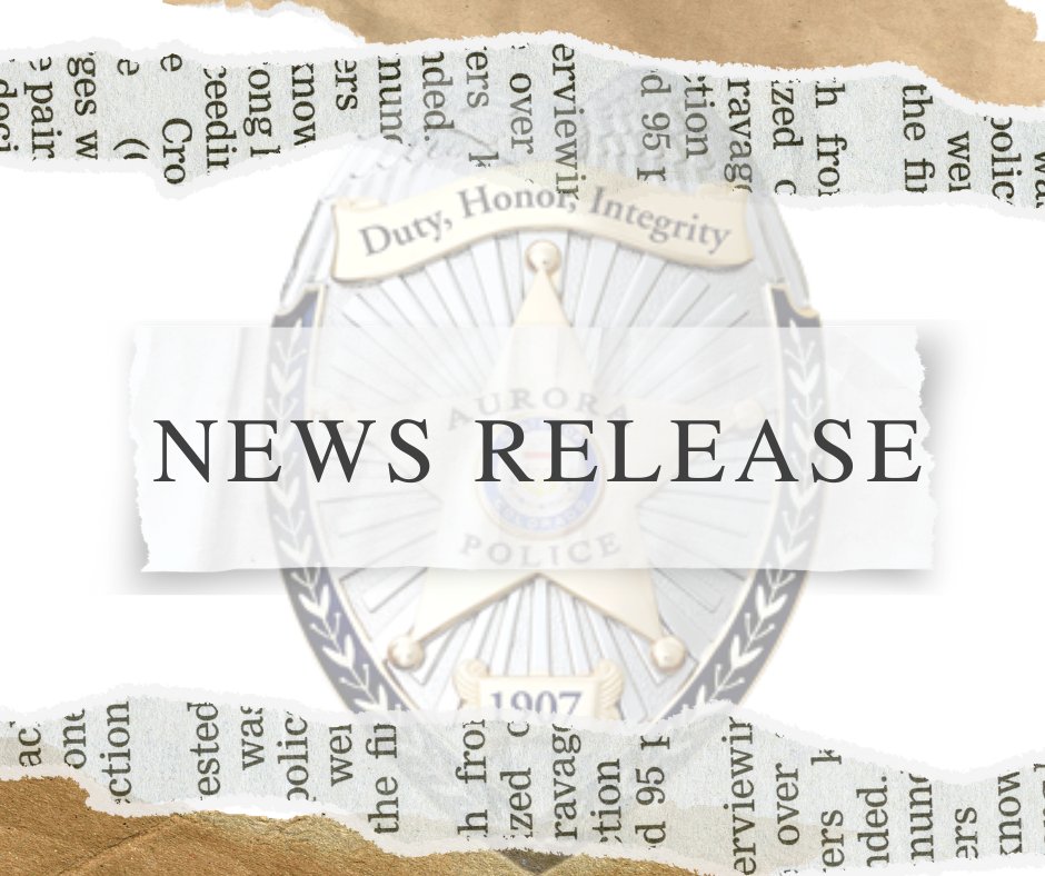 Aurora Police Dept On Twitter News Release Apd Is Investigating A
