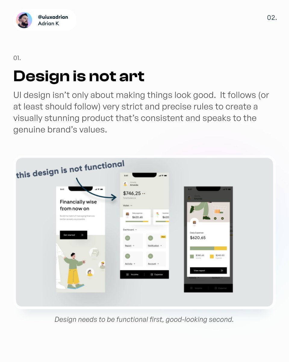 What you don't know about UI design (visual thread) 👇 - Thread from UI ...
