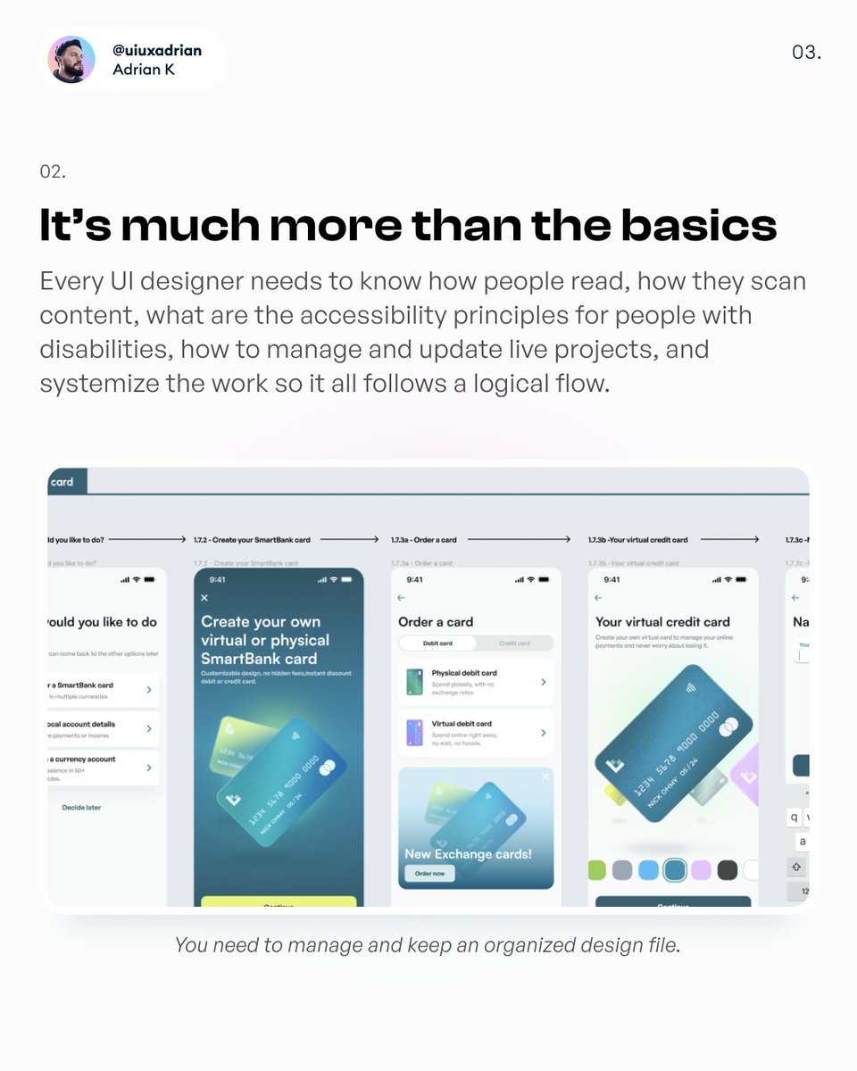 What you don't know about UI design (visual thread) 👇 - Thread from UI Adrian @uiuxadrian - Rattibha