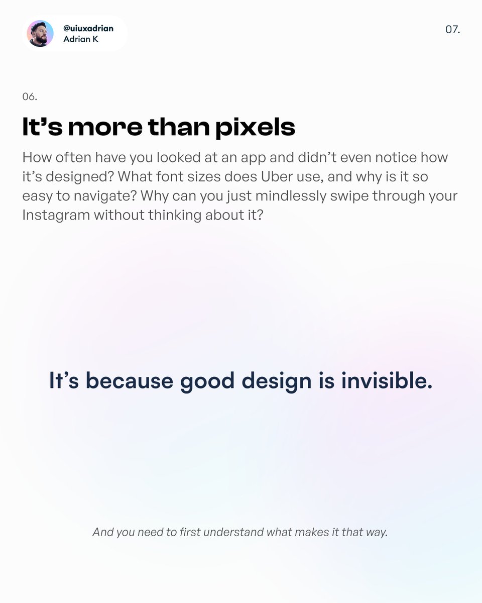 What you don't know about UI design (visual thread) 👇 - Thread from UI ...