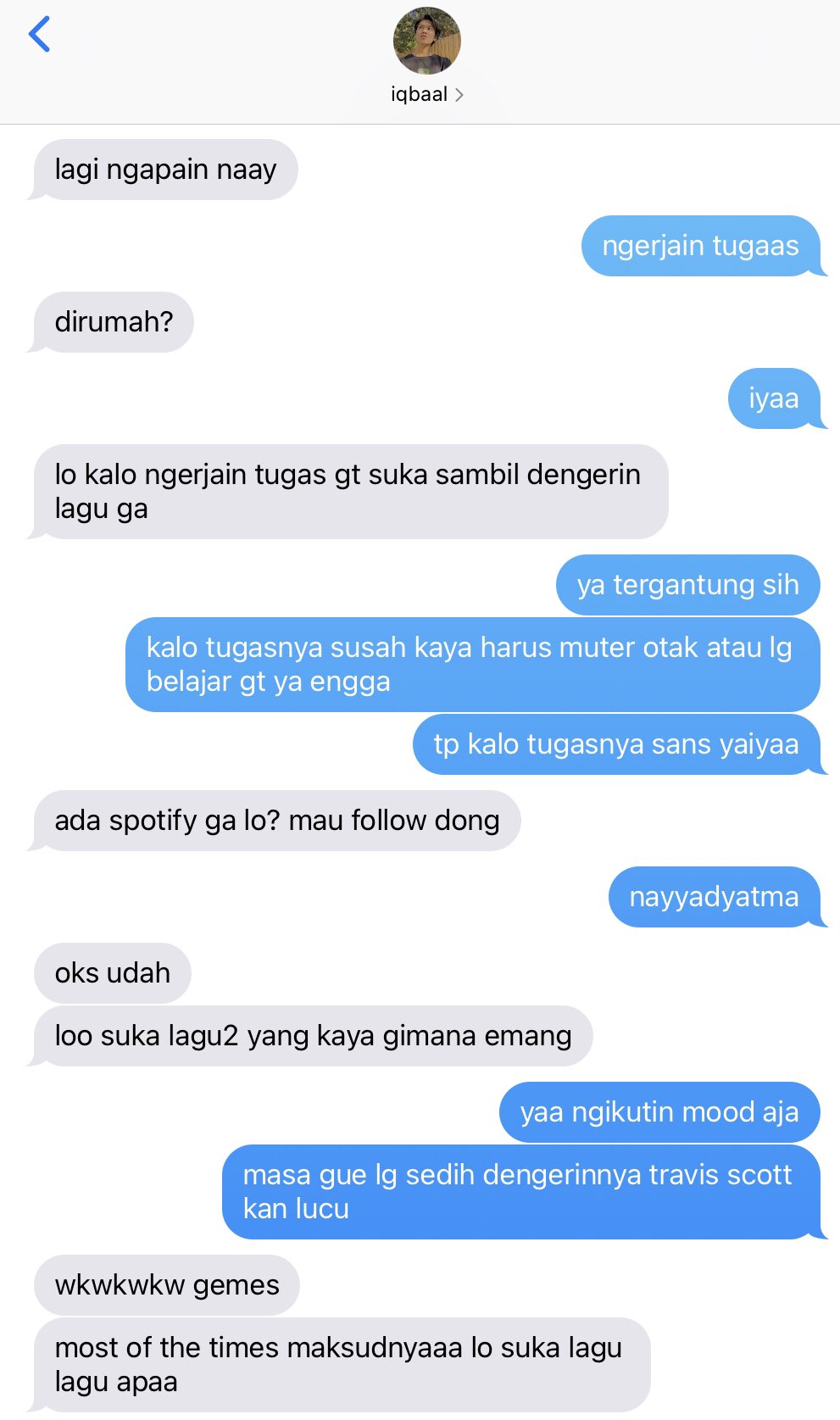 mi-ki (mingdep uas🦧) on Twitter: "[JASA KODING SPINOFF - kompilasi chat iq.baal nayya] potret ...