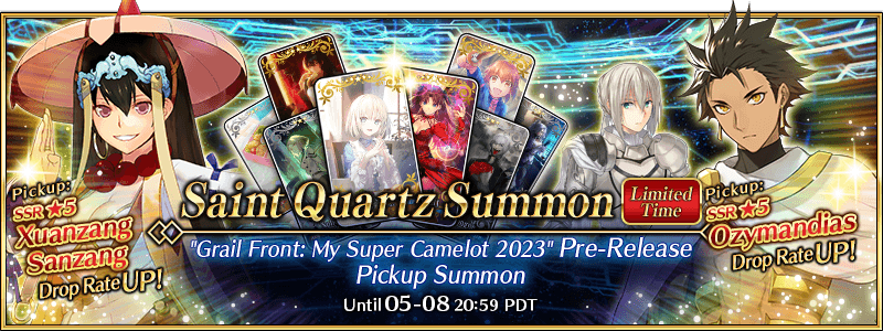Fate/Grand Order USA on Twitter: "The 'Grail Front: My Super Camelot 2023' Pre-Release Pickup ...