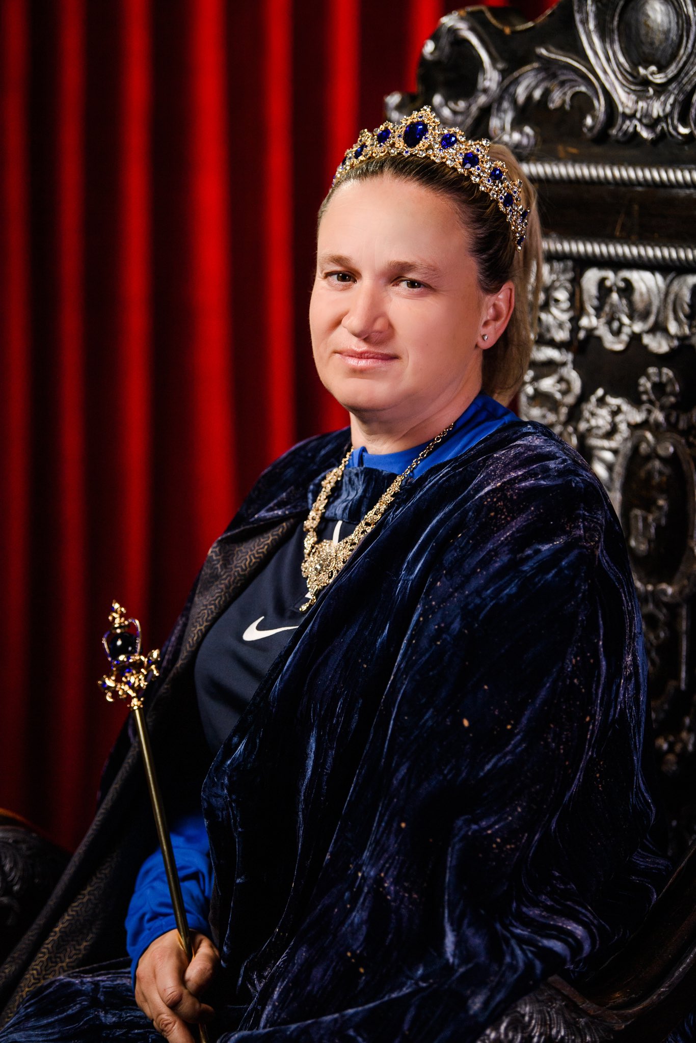 Queen Holding Scepter