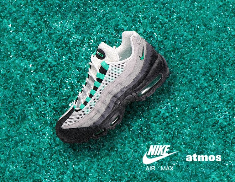 atmos on Twitter: "𝗣𝗜𝗖𝗞 𝗨𝗣 !! 𝐀𝐈𝐑 𝐌𝐀𝐗 𝟗𝟓 "𝐒𝐭𝐚𝐝𝐢𝐮𝐦 𝐆𝐫𝐞𝐞𝐧" AIR MAX 95は人間の身体と90年代の美しいトラックスタイルから着想を得 ...