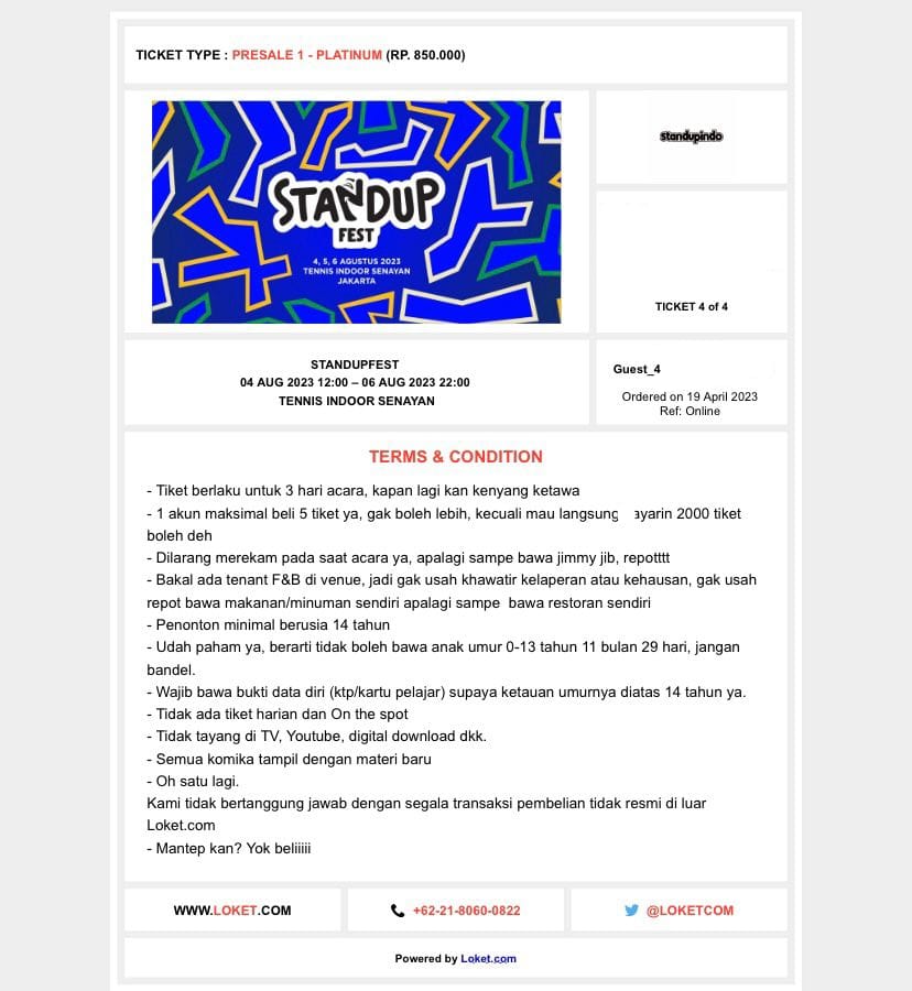 Habis Nonton Film on Twitter: "Kamu udah dapet tiket Standup Fest? Semangat war-nya. Masih full ...