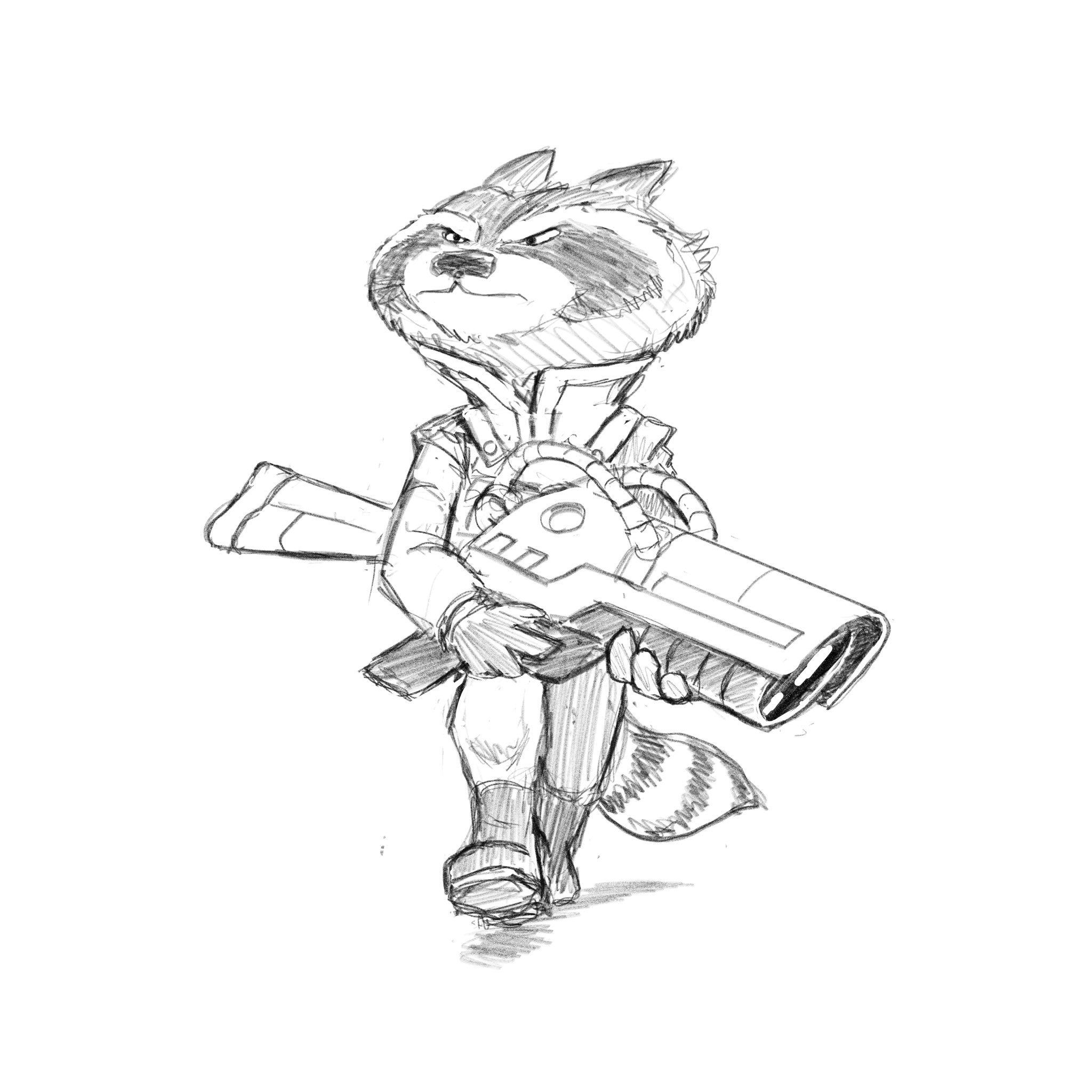 Rocket Raccoon Coloring Pages