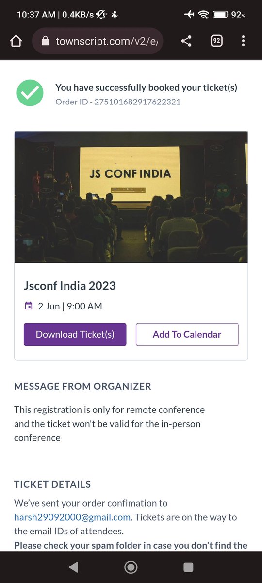 Harsh Agrawal | getdevkit.com on Twitter: "RT @HarshAgar29: JSConf is happening this year in ...