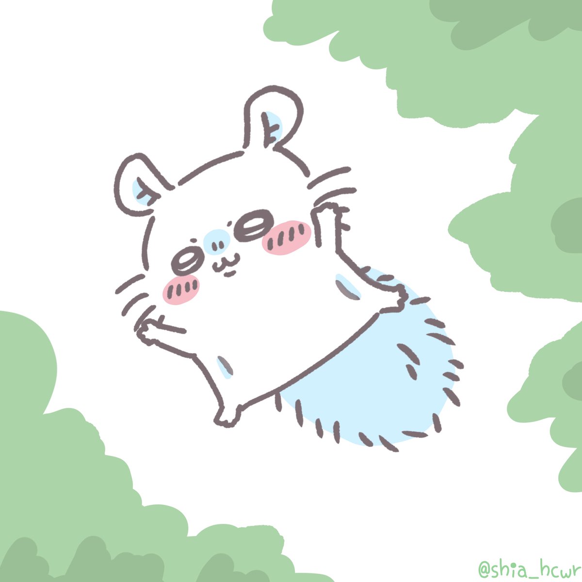 「ふと思い出したこと落書き モモンガって、モモンガなんだよね(飛んでるところ最初」|しあ*´꒳`ฅのイラスト