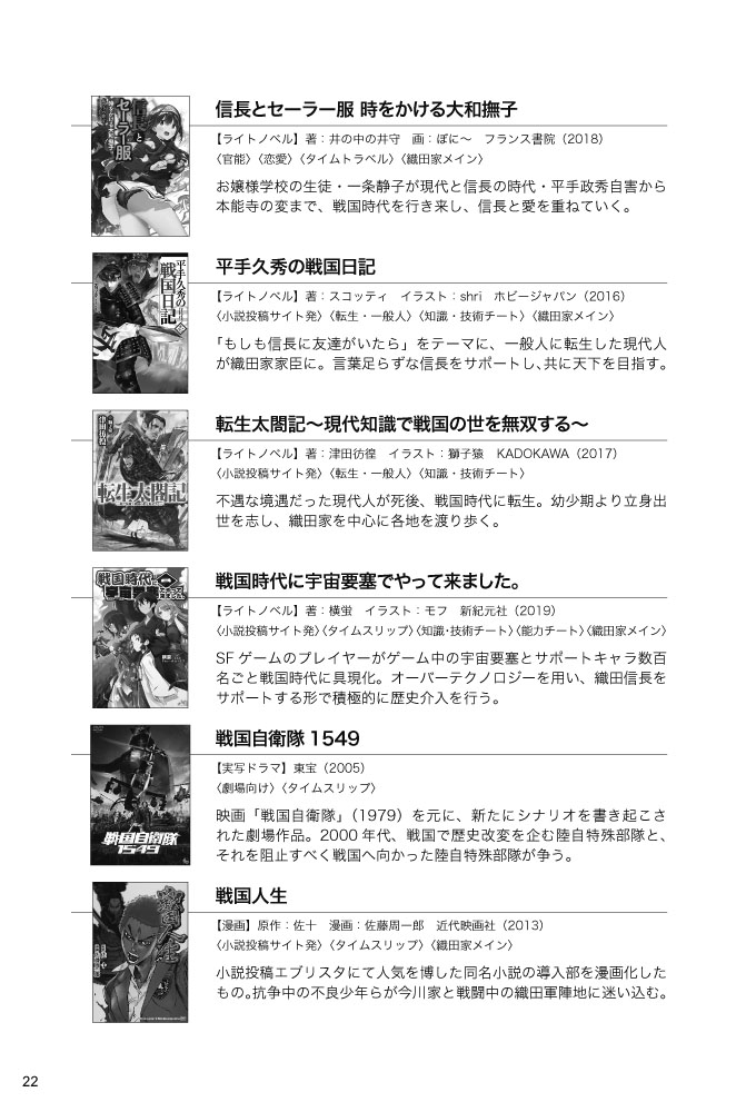 信長名鑑信長受容史研究 On Twitter 織田信長の元に転生・タイムスリップした人がどれくらいいるのか調べた(47)