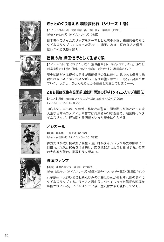 信長名鑑信長受容史研究 On Twitter 織田信長の元に転生・タイムスリップした人がどれくらいいるのか調べた(57)