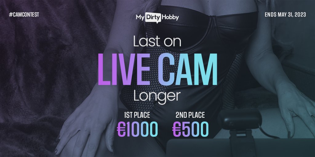 MyDirtyHobby Emily on Twitter: "May Webcam Competition! Join NOW! 🔥 1st place 👉 €1000 2nd place ...