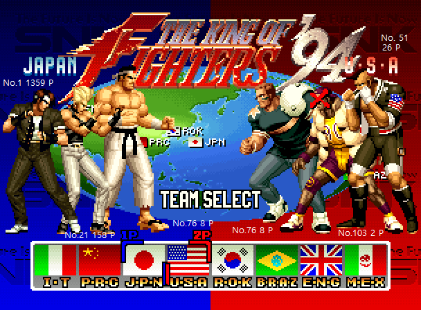 KOF格ゲー話【餃子舗 FENG MIN】ツイッター本店 on Twitter: "毎回のKOFの出場キャラを「100%人気投票で決めていたら？」KOF '94~'96 まずKOF '94 ...