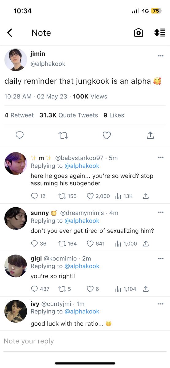 j 🔞 on Twitter: "secret - a/b/o #jikookau jm is a well-known jk fan on twitter. although he has ...