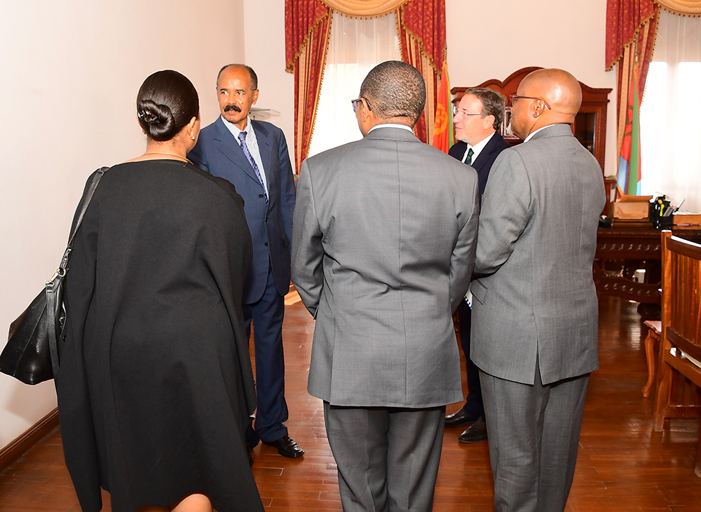 Yemane G. Meskel on Twitter: "Pre. Isaias Afwerki today received in his office Mr. Achim Steiner ...