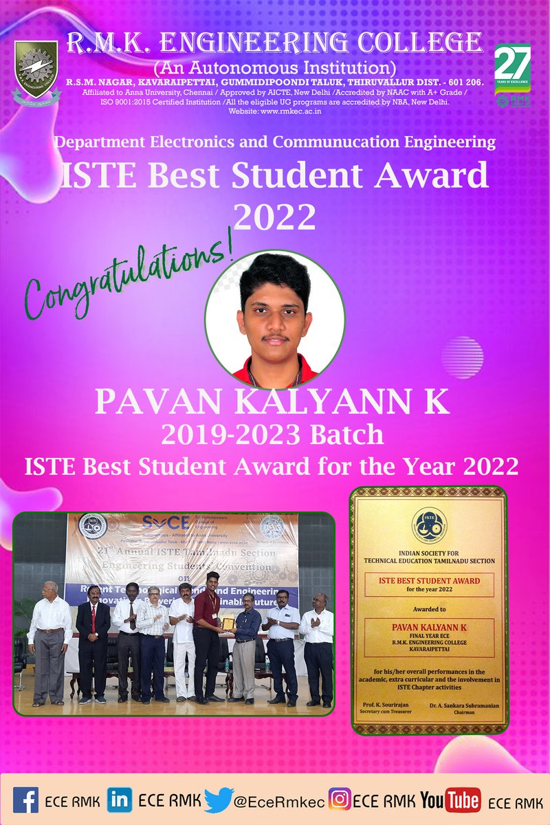 ECE RMKEC on Twitter: "Greetings from Department of ECE, R.M.K ...