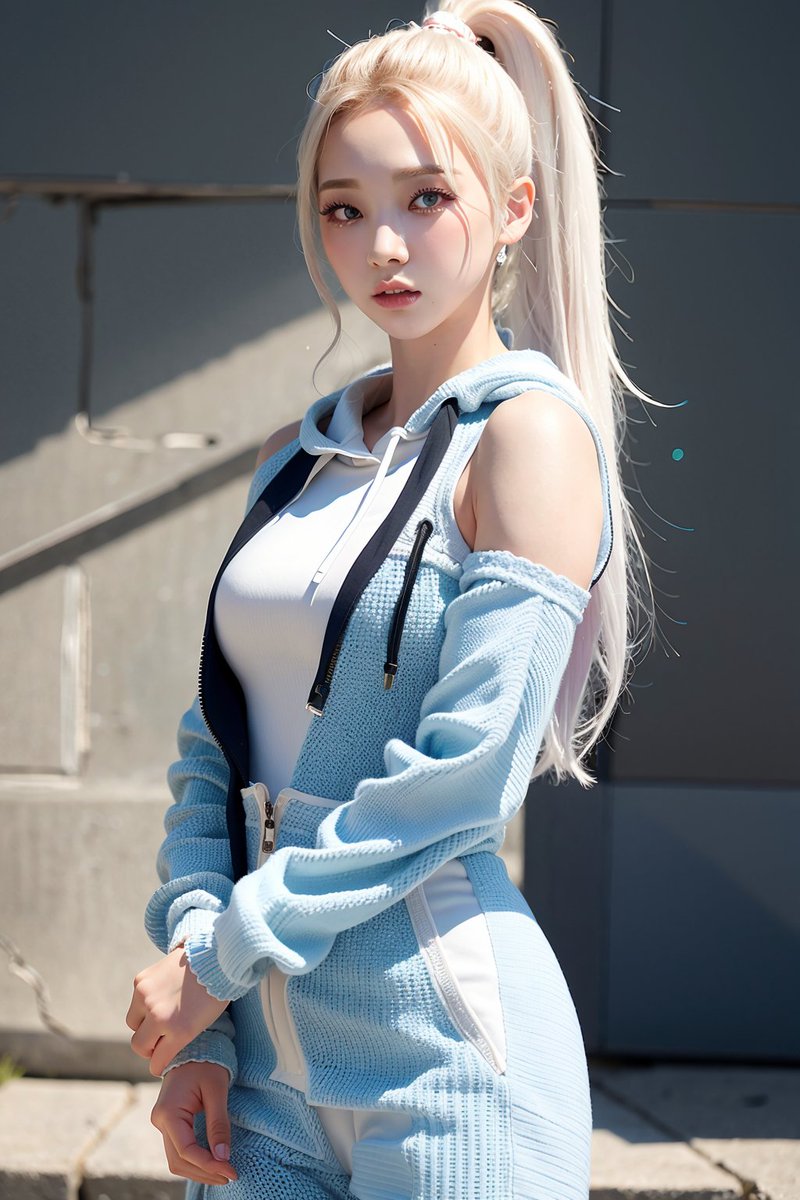 Allan on Twitter: "Karina created with AI tools, full-body edition # ...