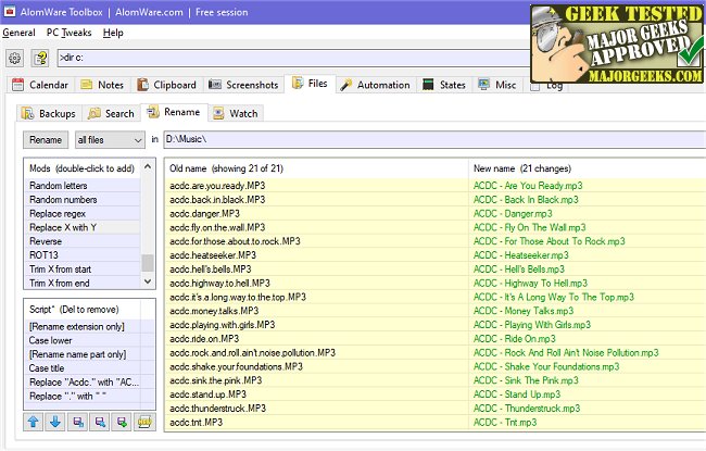 MajorGeeks on Twitter: "Updated - AlomWare Toolbox is a portable all-in-one app capable of ...