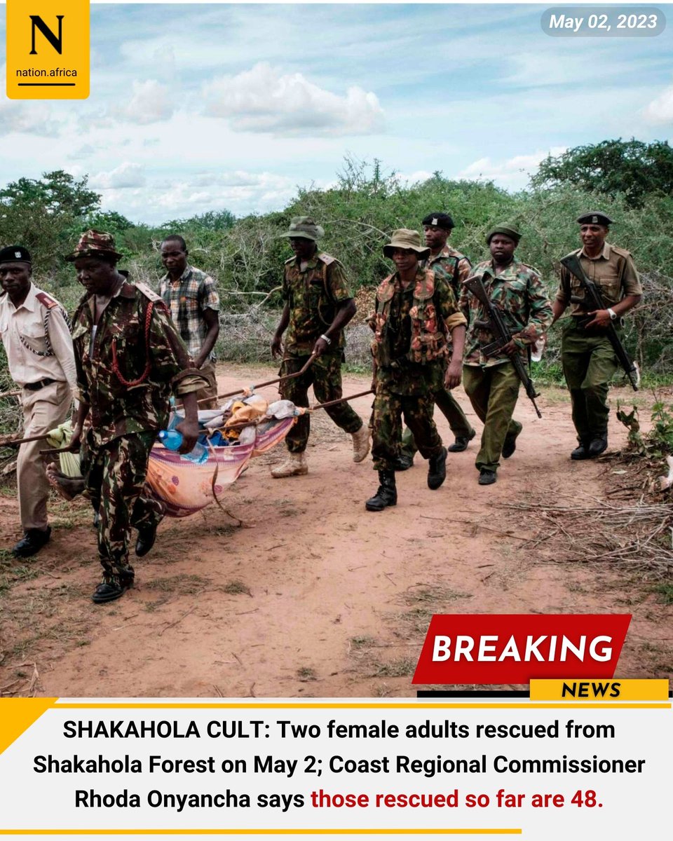Nation Africa On Twitter Shakahola Cult Two Female Adults Rescued From Shakahola Forest On