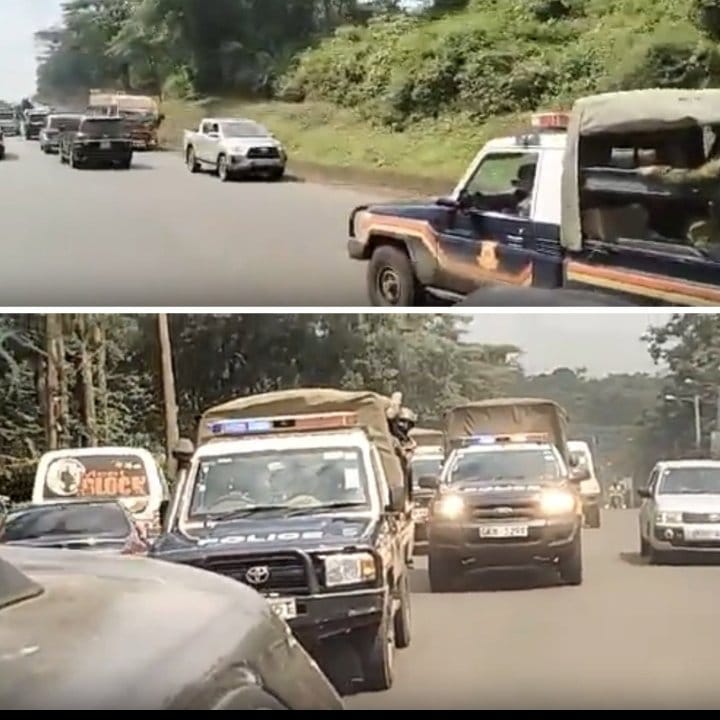 Denis Maina on Twitter: "A convoy of anti-riot police land cruisers followed Nuru okanga and ...