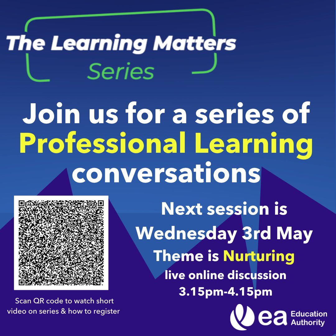 Education Authority on Twitter: "The next instalment of the EA Learning Matters series ...