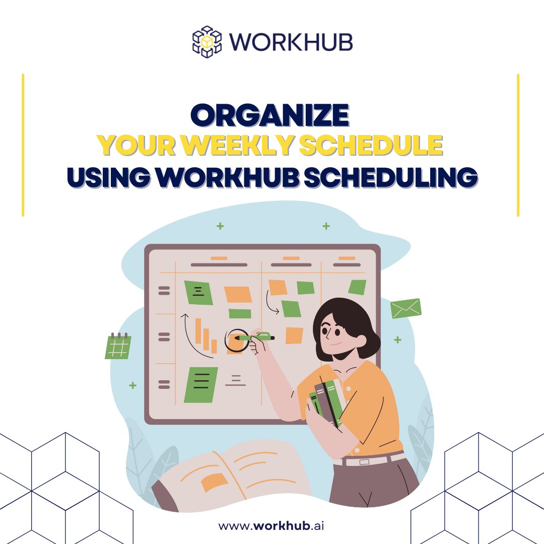 WorkHub on Twitter: "Now, you can easily plan out your weekly schedule using WorkHub Scheduling ...