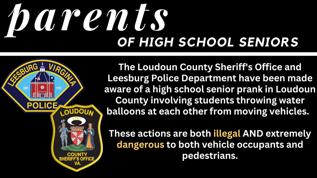 Loudoun County Sheriffs Office On Twitter Lcso And Lpd Have Been