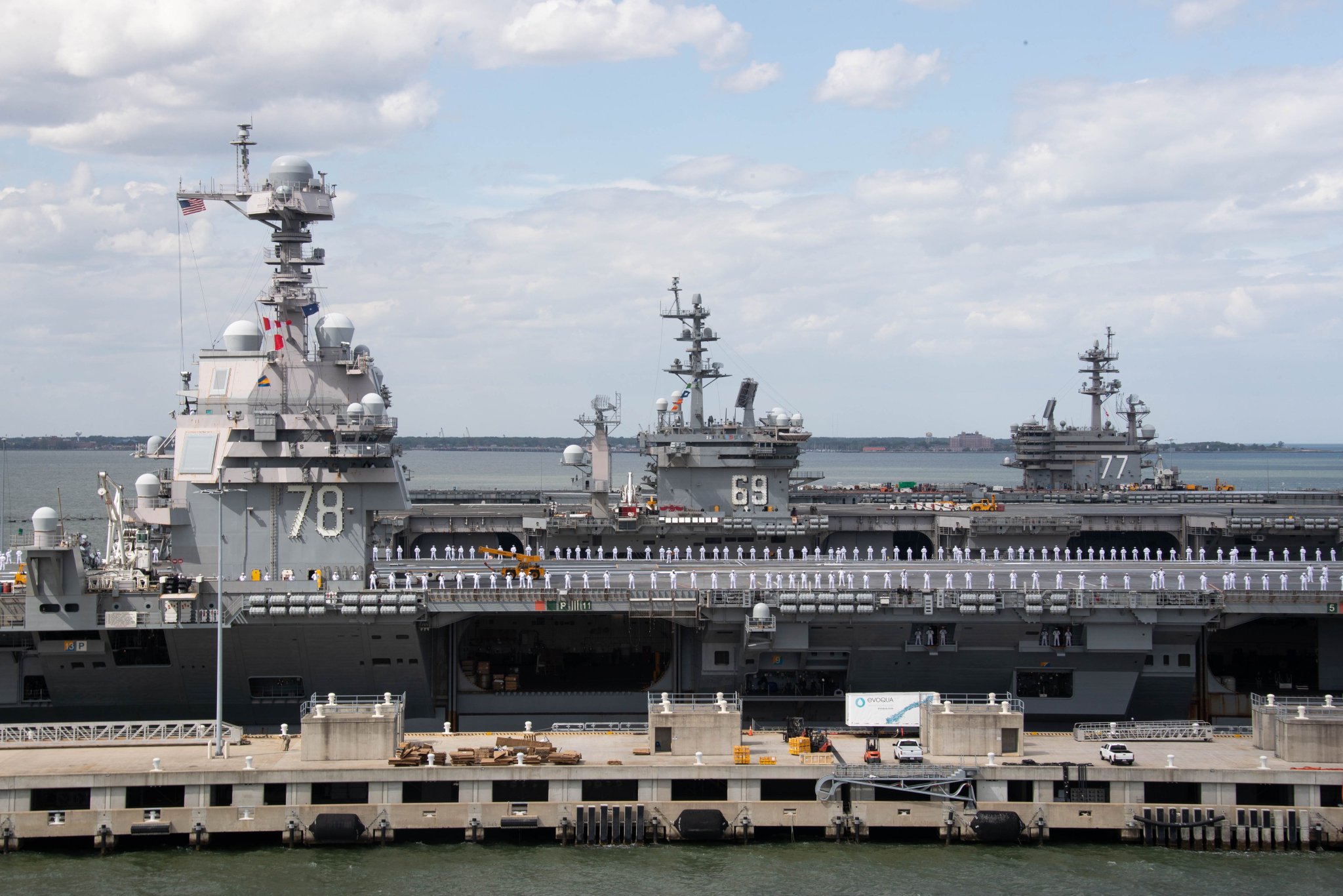 Chris Cavas on Twitter: "USS GERALD R FORD CVN78 got underway from Norfolk 2 May to begin her ...