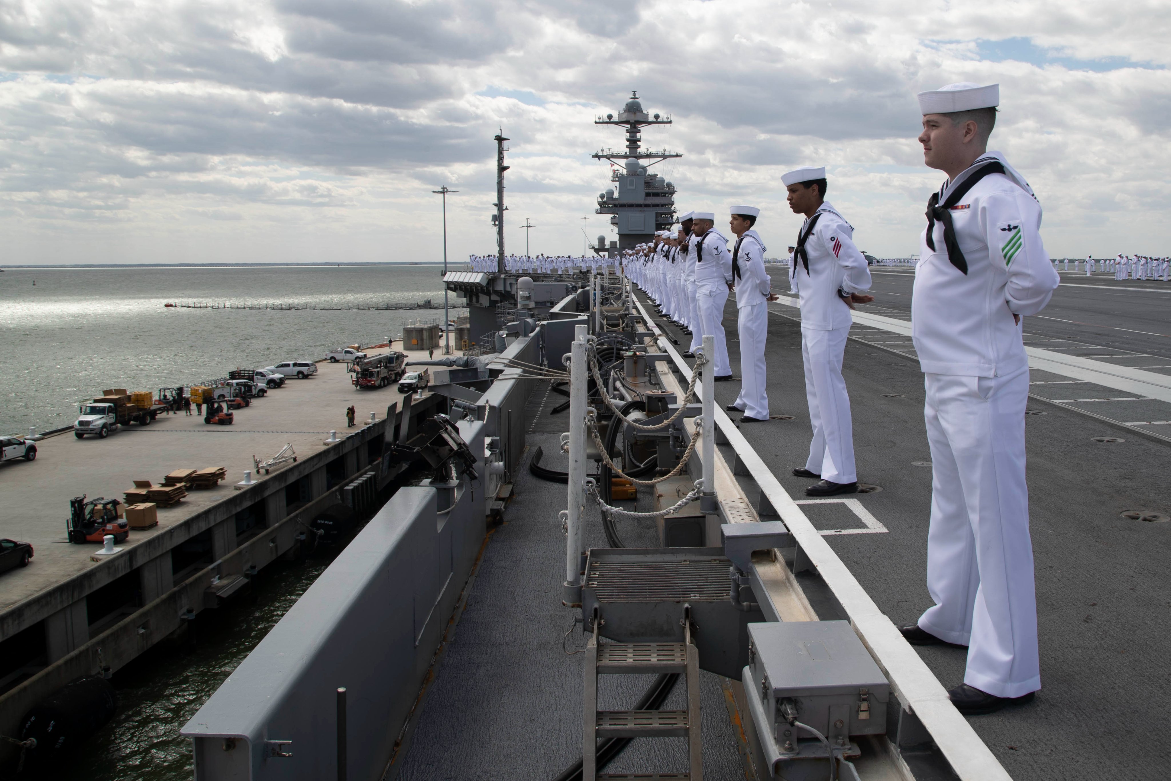 Chris Cavas on Twitter: "USS GERALD R FORD CVN78 got underway from Norfolk 2 May to begin her ...