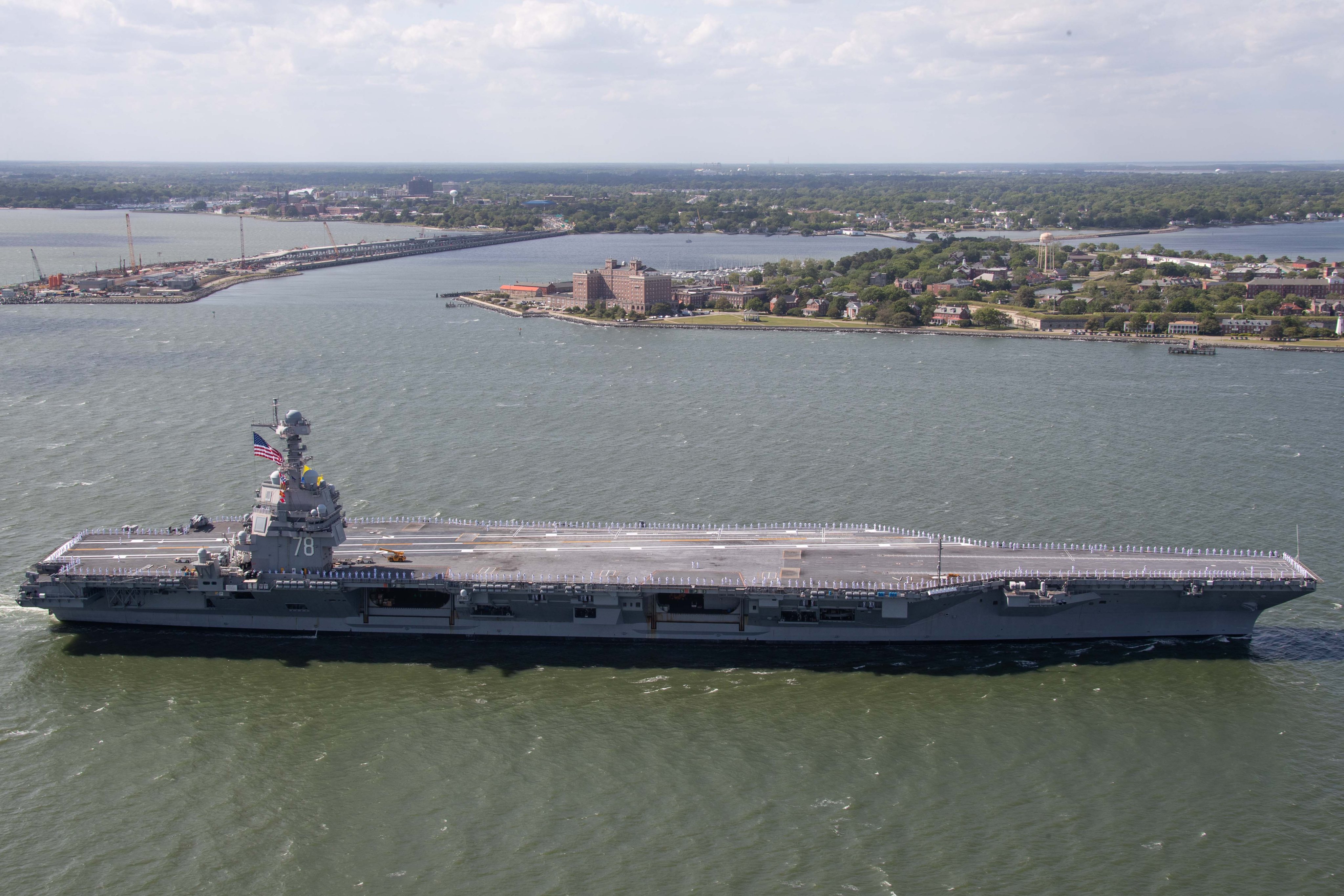 Chris Cavas on Twitter: "USS GERALD R FORD CVN78 got underway from Norfolk 2 May to begin her ...
