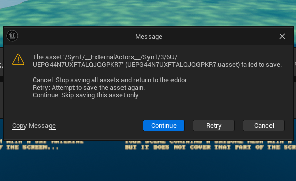 Nearly | FNC/UEFN on Twitter: "My terrains just randomly started to decide its not able to save ...